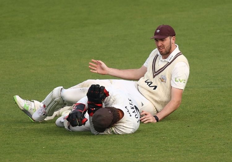 Ben Foakes cleared to return after collision with Jamie Overton | The ...