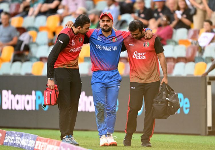 2022 T20 World Cup: Injury concern for Afghanistan as Rashid Khan limps ...